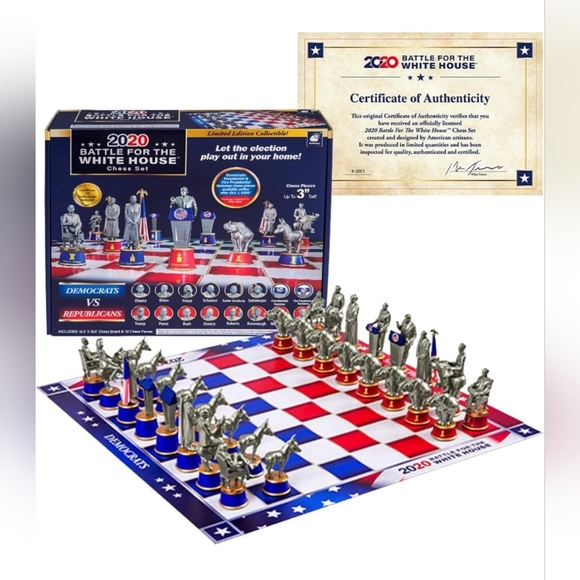 As Seen On TV | Games | Collectors Ed 220 Battle For White House Chess ...